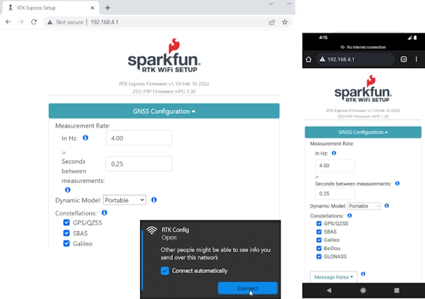 Configure with WiFi - SparkFun RTK Product Manual